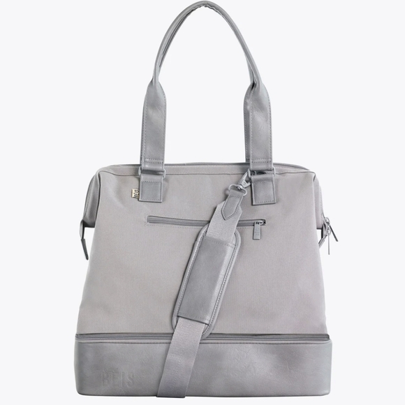 BEIS | Bags | Beis The Mini Weekender In Grey | Poshmark